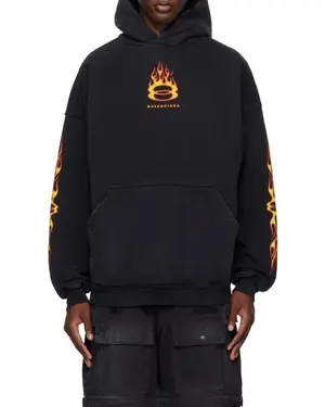 Balenciaga Flame Graphic Hoodie