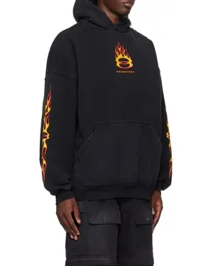 Balenciaga Flame Graphic Hoodie