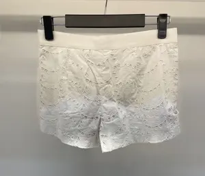 Max Mara Embroidered Wide-leg Shorts