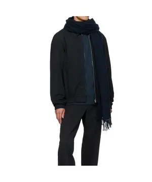 Maison Kitsuné Maison Kitsun Fox Head Scarf - Navy Blue