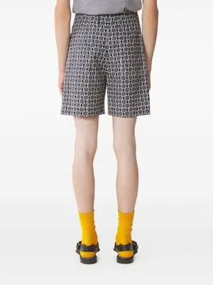 LANVIN Geometric Print Shorts - Gray