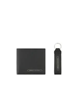 Armani Exchange Logo-plaque Wallet - Black