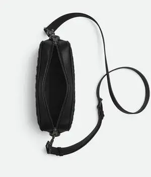 Bottega Veneta Small Intrecciato Camera Bag - Black
