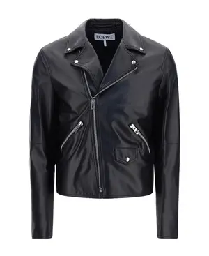 Loewe Zipped Biker Jacket - Black