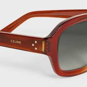 Celine Acetate 62 Sunglasses - Gray