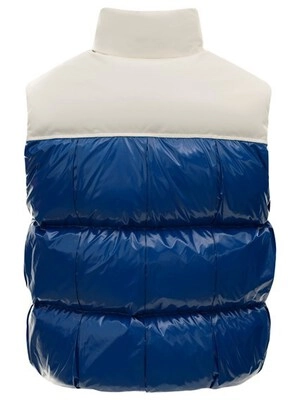 Bottega Veneta Zipper Quilted Vest - Blue
