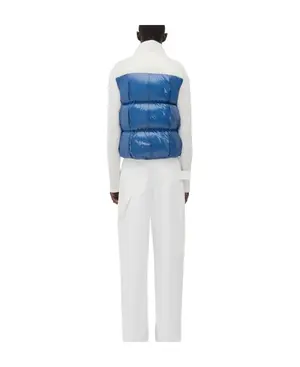 Bottega Veneta Zipper Quilted Vest - Blue