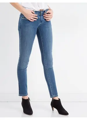 Emporio Armani Logo Straight Jeans - Blue