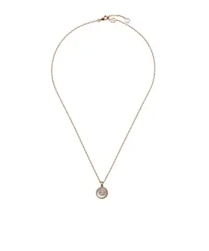 Gucci Interlocking 18k Diamond Necklace - Yellow
