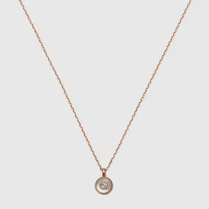 Gucci Interlocking 18k Diamond Necklace