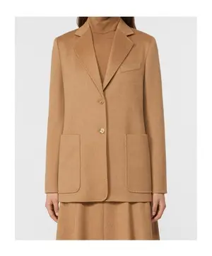 Max Mara Belluno Single-breasted Blazer - Camel
