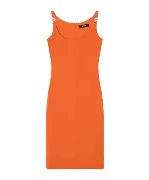 Versace Cady Sleeveless Midi Dress