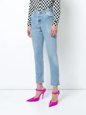 RE/DONE High-rise Cropped Jeans
