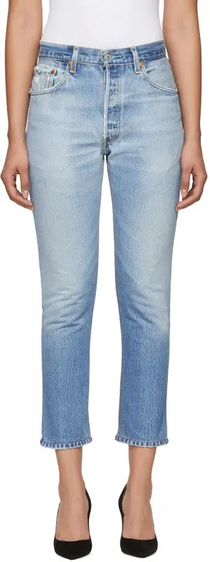 RE/DONE High-rise Cropped Jeans
