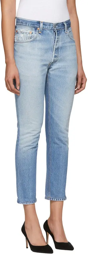 RE/DONE High-rise Cropped Jeans