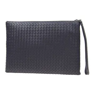 Bottega Veneta Intrecciato Clutch Bag - Black