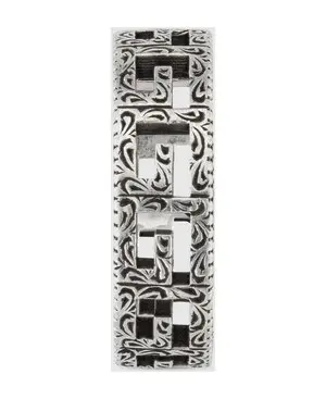 Gucci Sterling Silver Square G Ring
