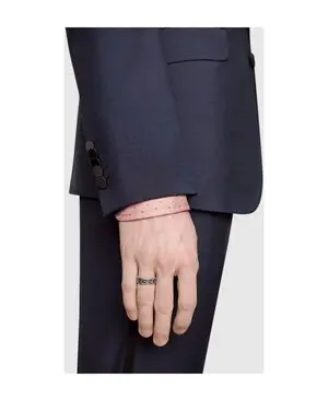 Gucci Sterling Silver Square G Ring