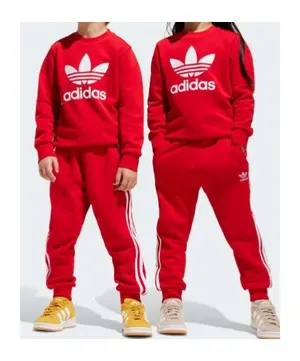 Adidas Trefoil" Sweatshirt And Track Pants Set