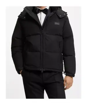 Hugo Boss Birono Hooded Padded Jacket - Black