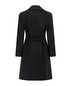 Max Mara Dravenna Belted Coat - Black