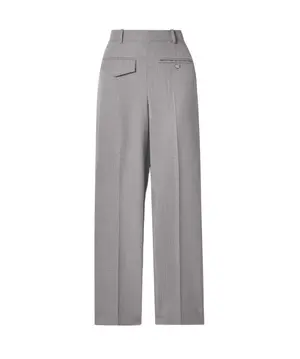 Victoria Beckham Plaid Wide-leg Trousers