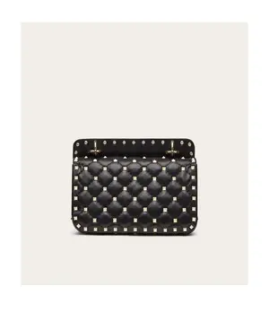 Valentino Garavani Rockstud Spike Small Shoulder Bag - Black