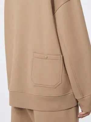 Max Mara Embroidered Crewneck Sweatshirt - Biscuit Color