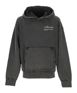 Amiri Logo Embellished Vintage Effect Hoodie - No
