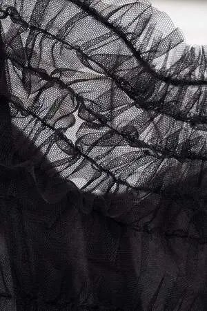 Alessandra Rich Ruched Tulle Bustier