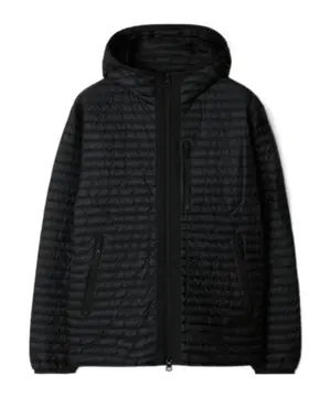Burberry Quilted Nylon Hooded Jacket - Black