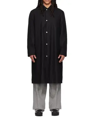 JIL SANDER Long Coat With Logo Detail