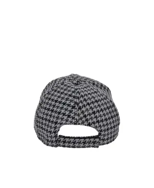 Miu Miu Shetland Logo Houndstooth Cap