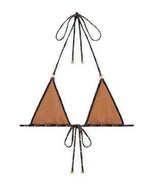 Celine Monogram Matte Jersey Triangle Top