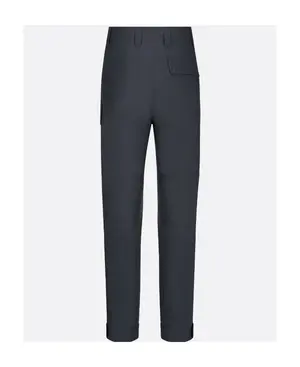 Dior Navy Blue Waxed Cotton Poplin Cargo Pants - Dark Blue