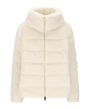 Herno High-neck Zipped Down Jacket - White
