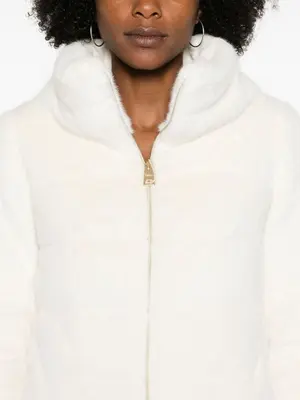 Herno High-neck Zipped Down Jacket - White