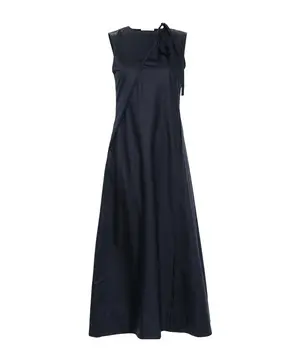 Co Name Sleeveless Midi Dress With Bell-shaped Skirt - No