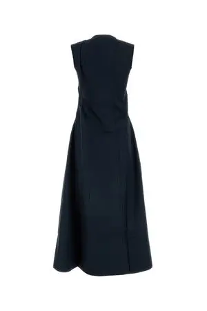 Co Name Sleeveless Midi Dress With Bell-shaped Skirt