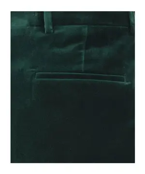 Gucci Stretch Velvet Wide-leg Trousers - Dark Green
