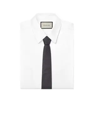 Gucci Gg Silk Jacquard Neck Tie