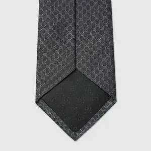 Gucci Gg Silk Jacquard Neck Tie