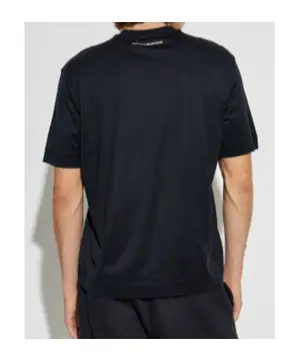 Emporio Armani Diamond-print T-shirt - Black
