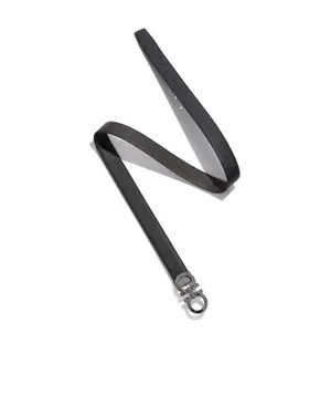FERRAGAMO Reversible Gancini Belt - Black