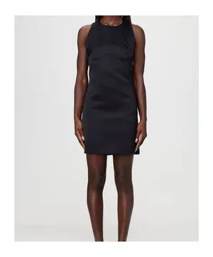 Elisabetta Franchi Halterneck Mini Dress With Necklace Detail - Black