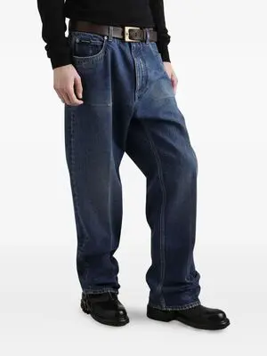 Dolce & Gabbana Distressed Logo Plaque Jeans