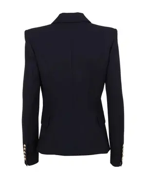 Balmain Notched Lapel Six-button Double-breasted Blazer