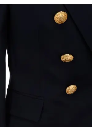 Balmain Notched Lapel Six-button Double-breasted Blazer