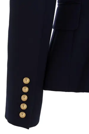 Balmain Notched Lapel Six-button Double-breasted Blazer