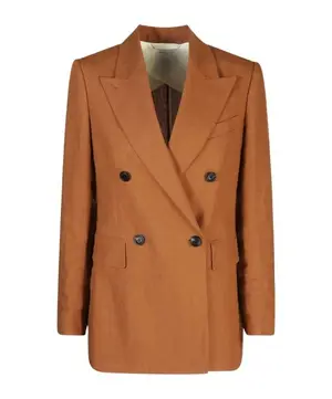 Eleventy Notched Lapel Blazers For Women